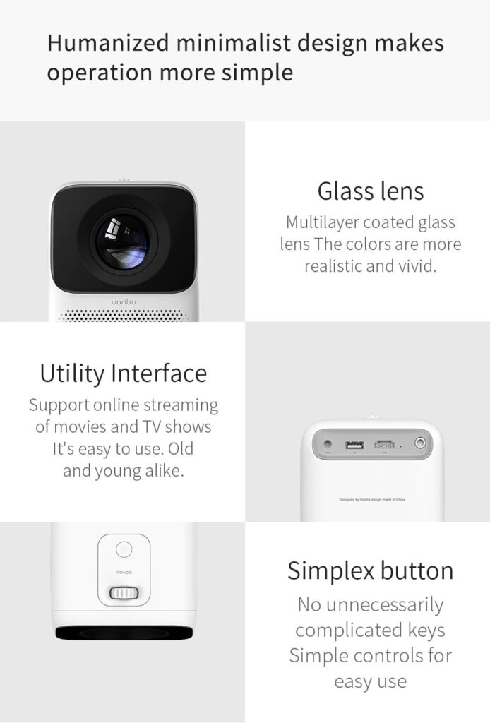 قیمت ، خرید و مشخصات پروژکتور قابل حمل شیائومی Wanbo Portable Projector ...