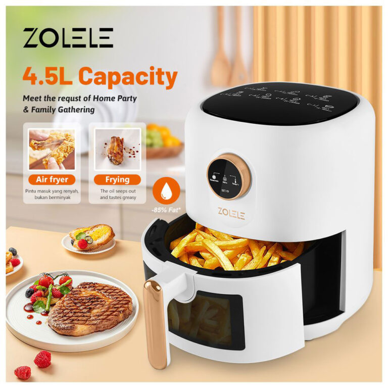 قیمت ، خرید و مشخصات هواپز 4.5 لیتری Air fryer Zolele ZA004