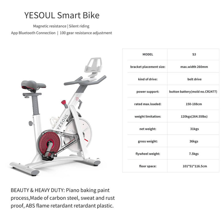 قیمت، خرید و مشخصات دوچرخه ثابت شیائومی Yesoul Bike S3
