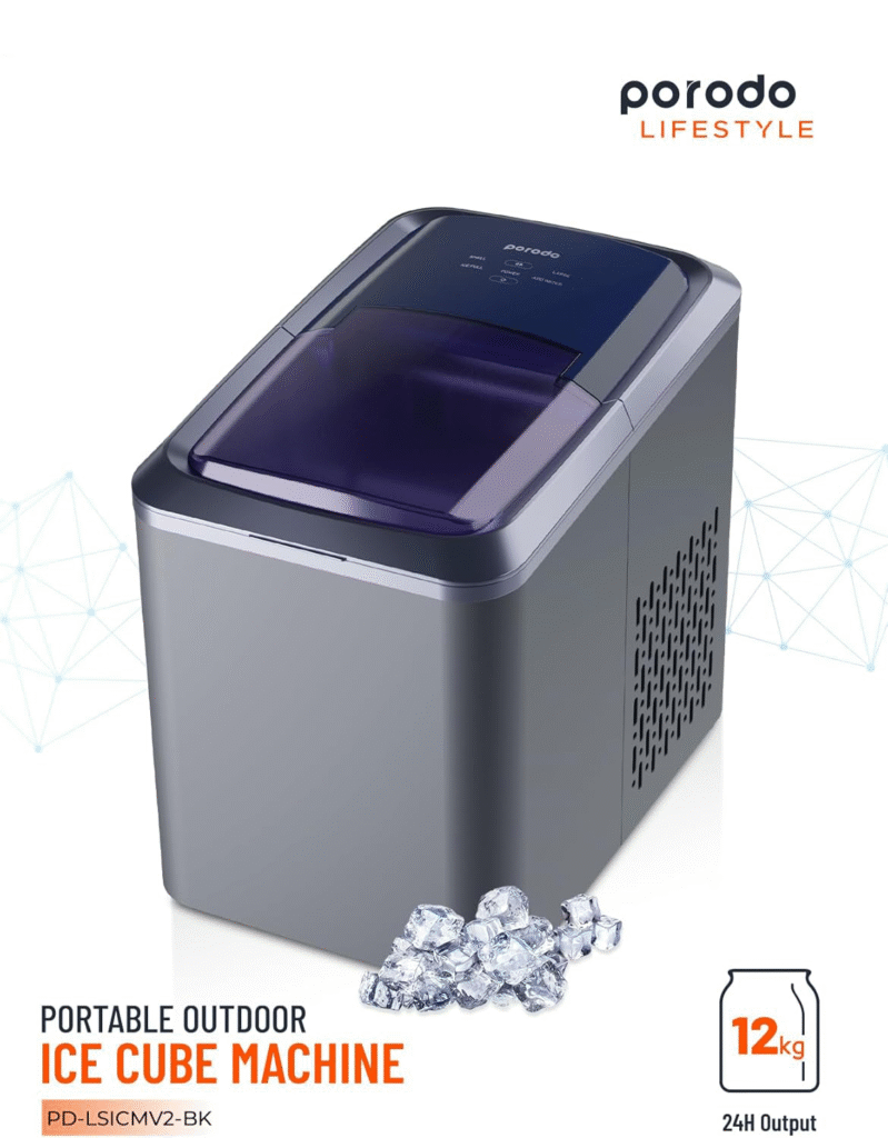 دستگاه یخ ساز قابل حمل پرودو Porodo Portable Ice Cube Machine 2.2L